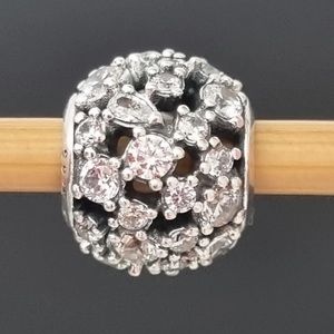 Pandora | Jewelry | Pandora Sparkling Round Open Work Charm | Poshmark